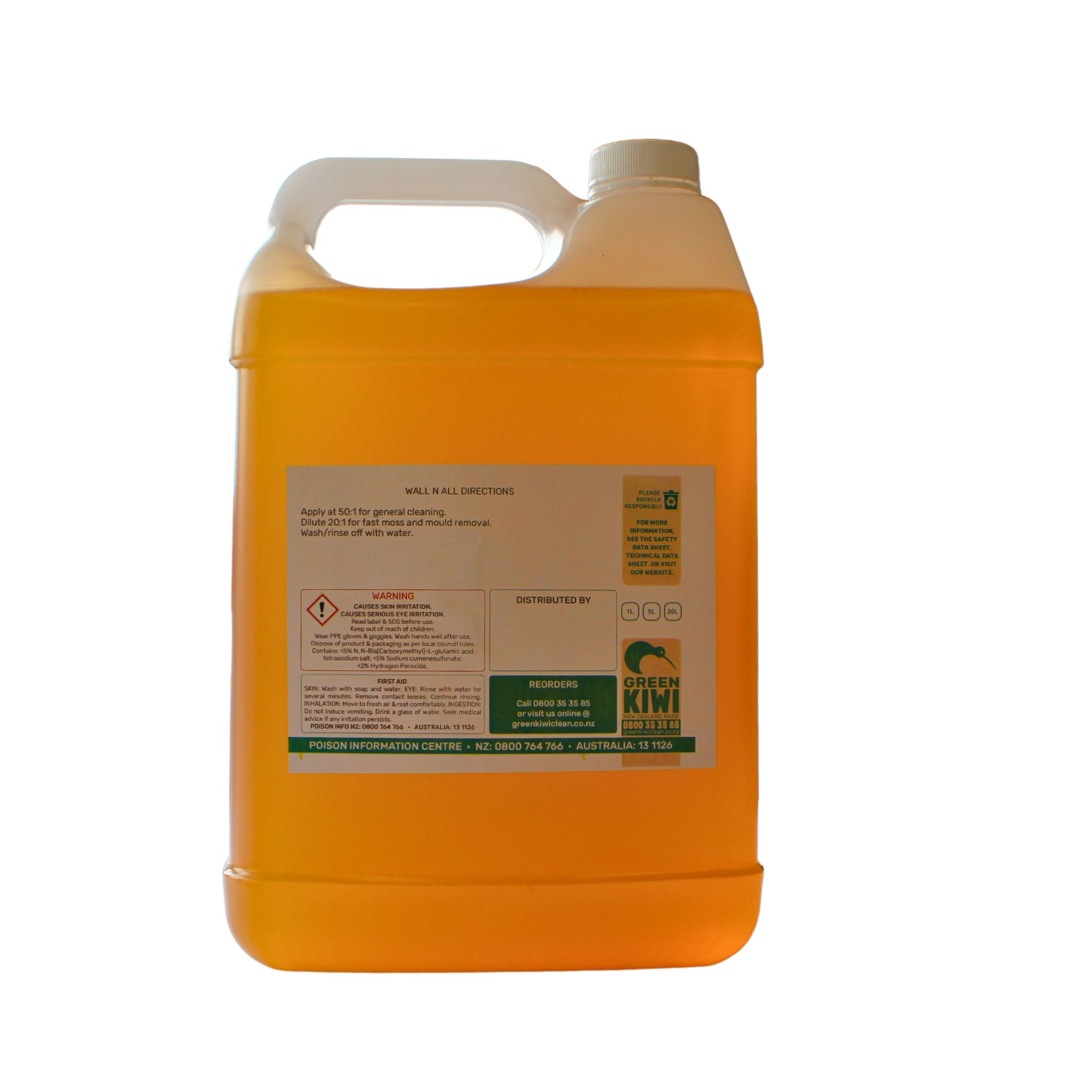 Wall n All - Safe Concentrated Building Wash & Moss Killer – Green Kiwi
